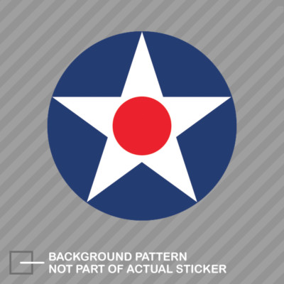 USAAC Roundel Sticker Decal Vinyl United States Army Air Corp 1919-1942 ...