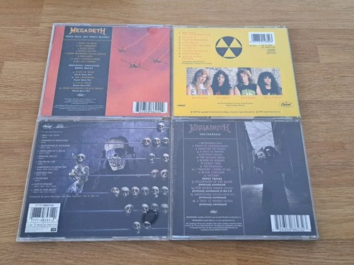 Megadeth - 4 CD Lot Originals And Remastered Bonus Tracks | eBay