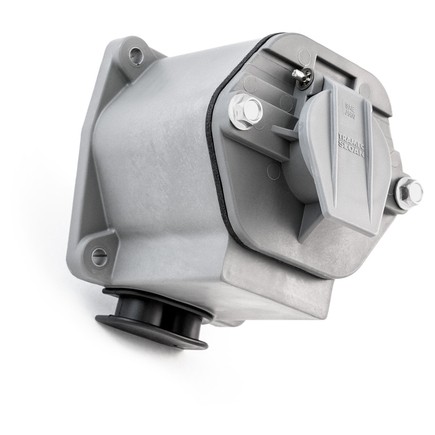 Tramec Sloan 38452 7 Way Receptacle With Stacking Studs, Solid Pin, 4 ...