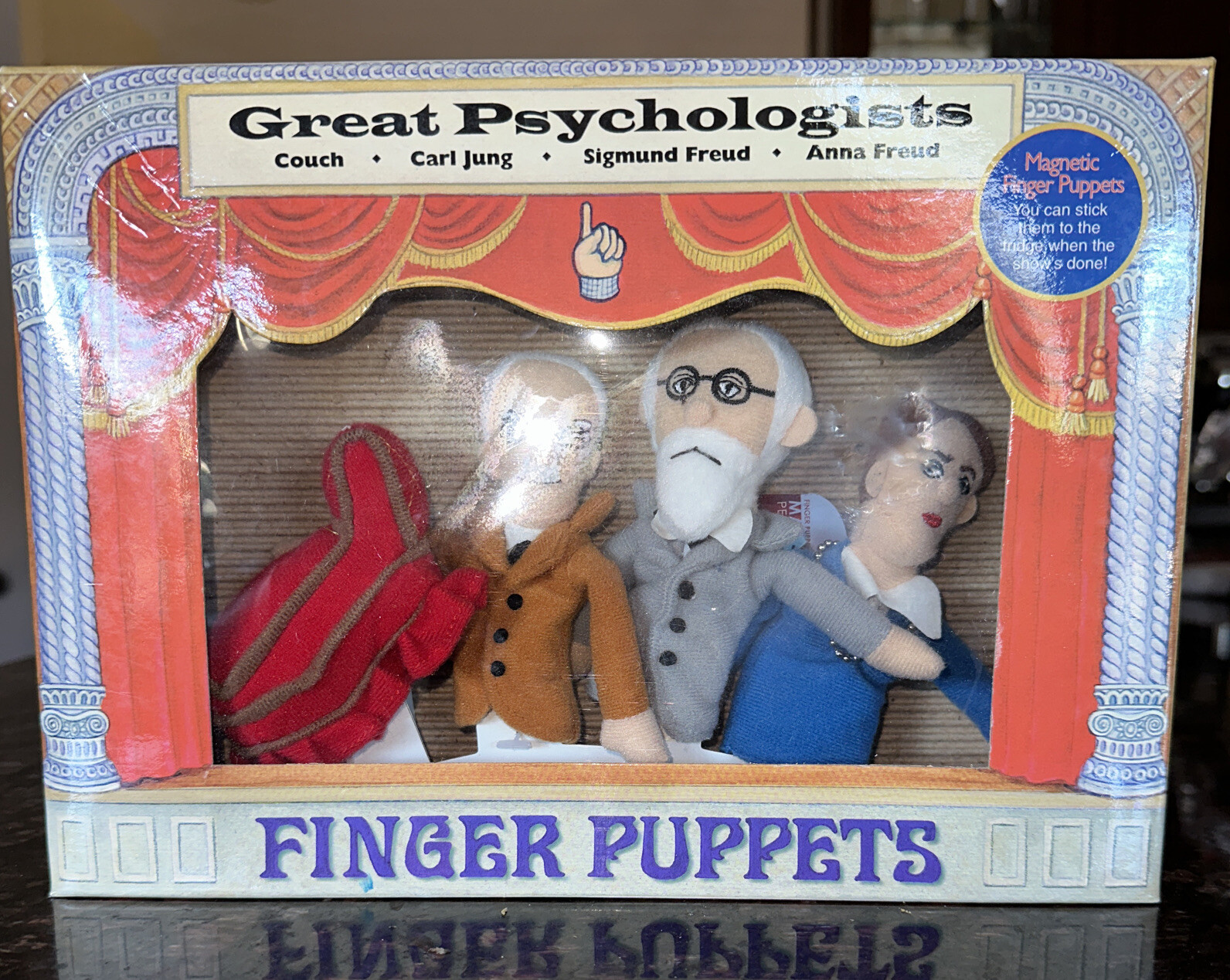 Great Psychologists Finger Puppet Set Magnet Carl Jung Sigmund Anna ...
