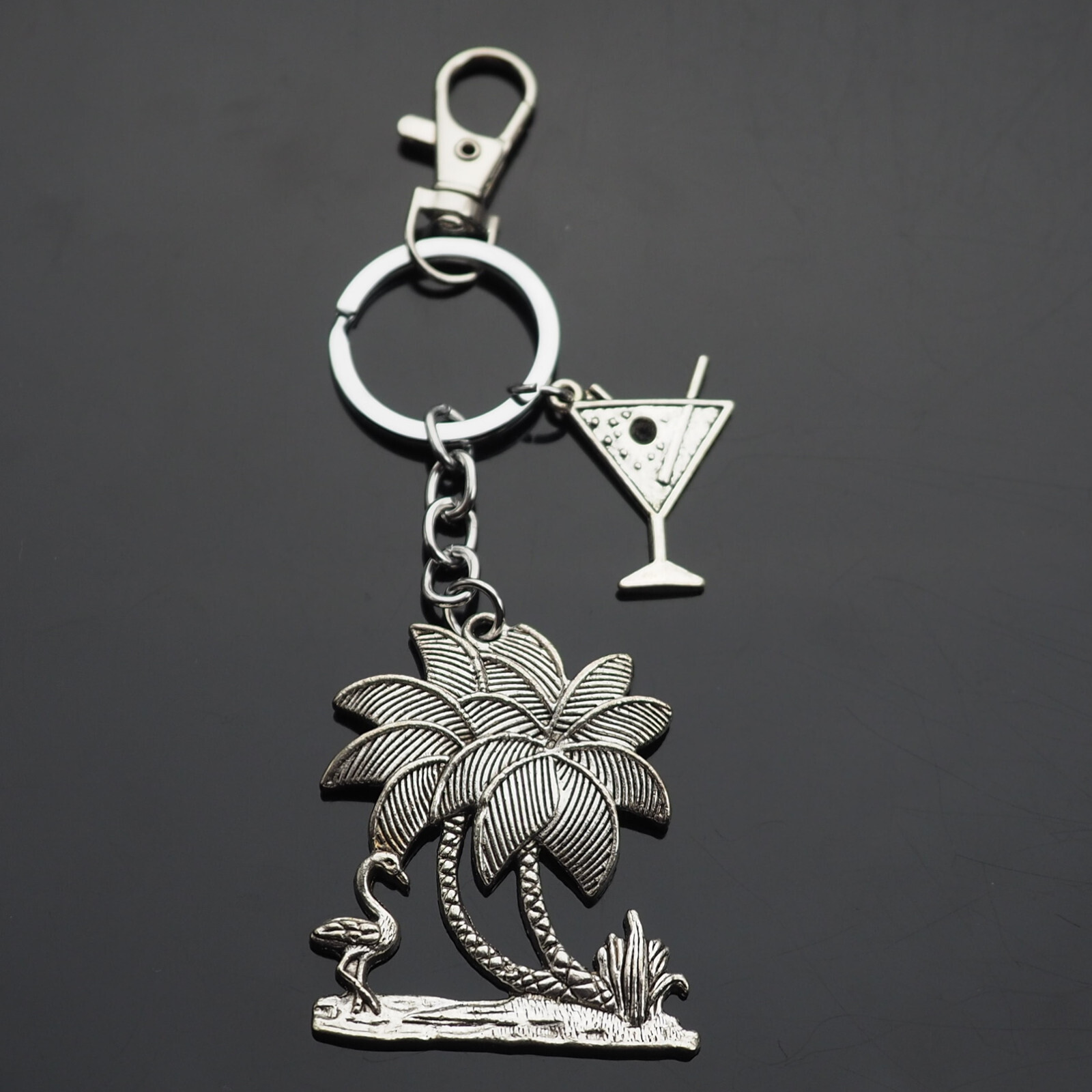 Tropical Vacation Martini Cocktail Drink Palm Tree Beach Themed ...