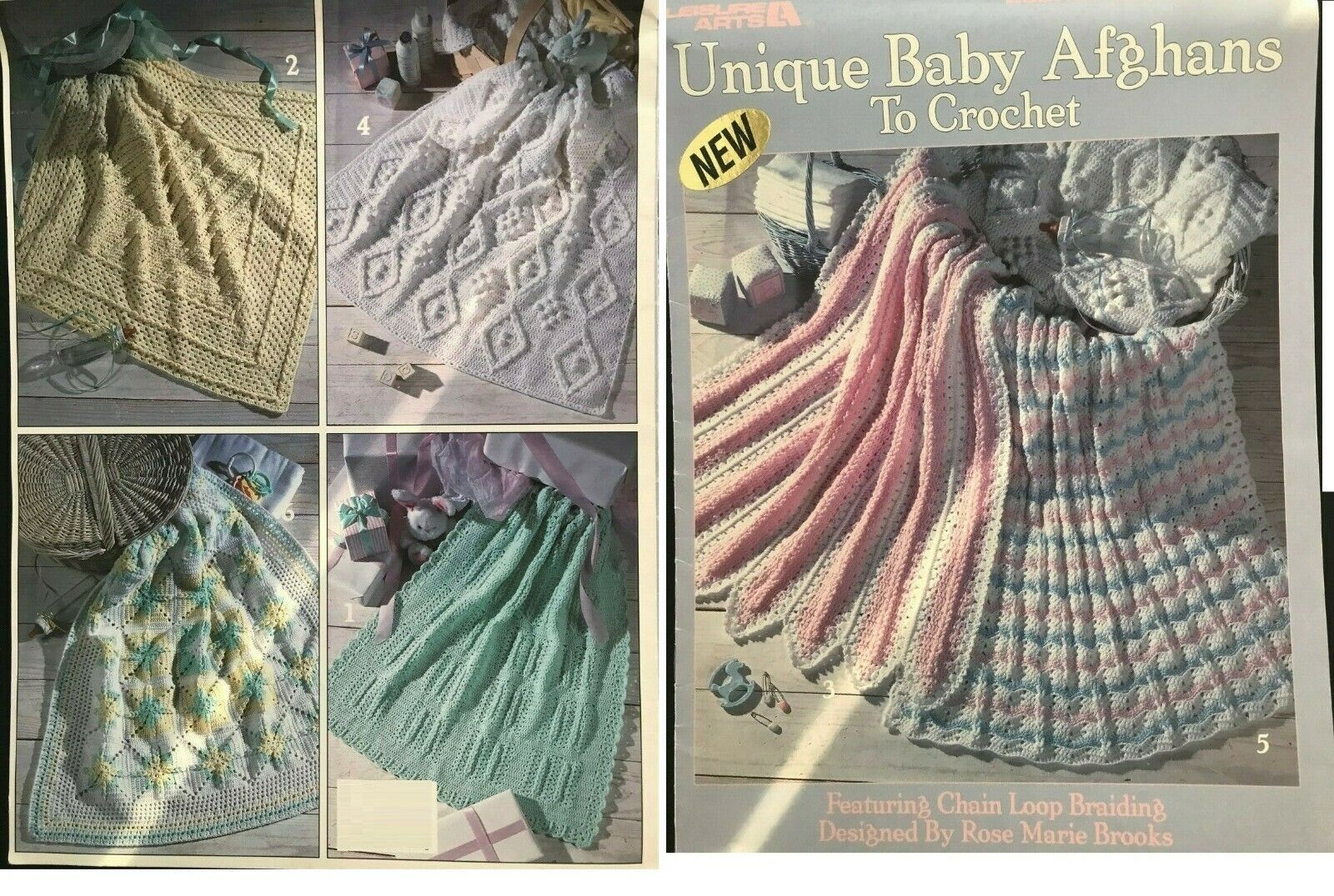 Unique baby Afghans to Crochet 6 Designs to Crochet Leisure Arts 2335 ...
