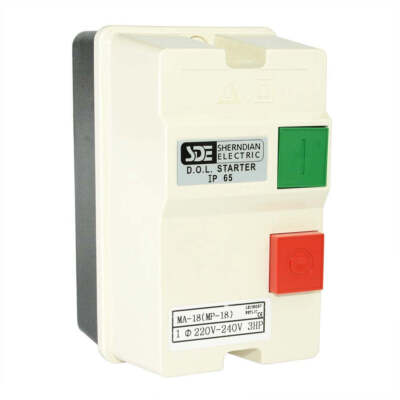 Single 1-Phase, 220-240-Volt, 3-HP Magnetic Starter Control Switch | eBay
