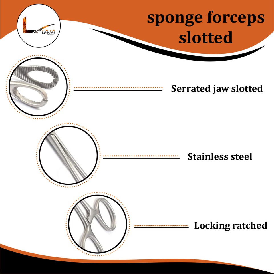 Ear Lip Navel Nose Tongue Septum & Sponge Forceps Clamp Body Piercing ...