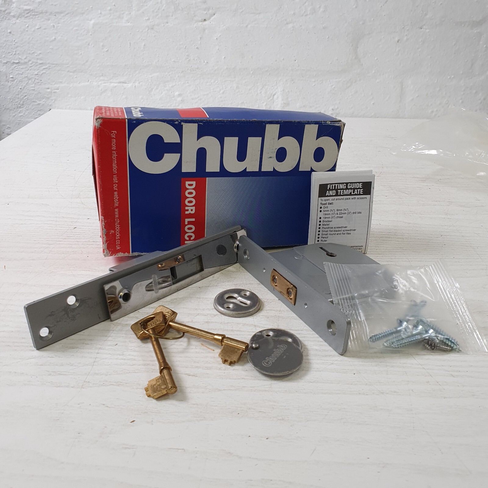 CHUBB 3G114 Mortice Deadlock Standard 5 Lever 80mm 2 Keys for sale ...