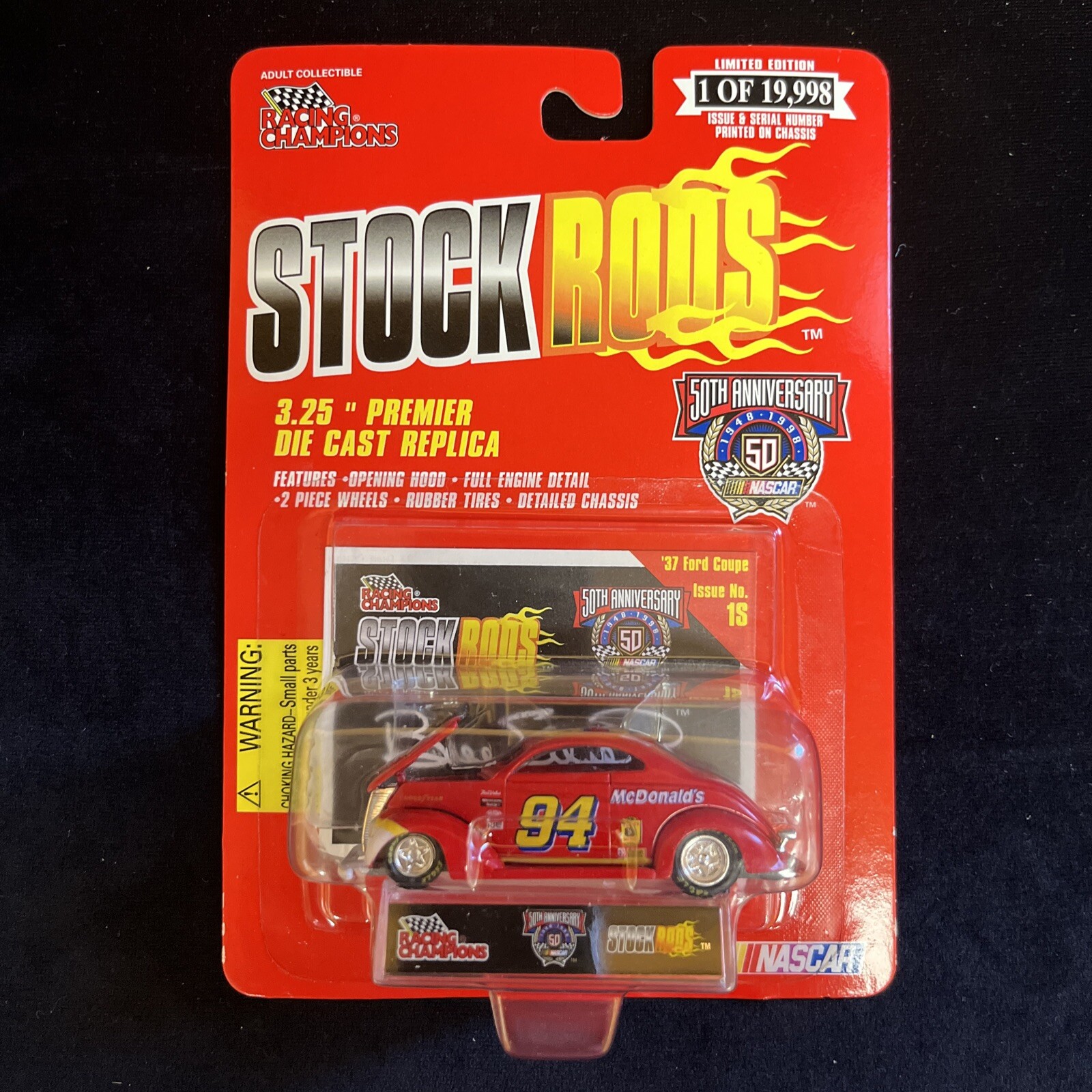 Racing Champions Stock Rods 1937 Ford Coupe Issue #1S 1:64 | eBay