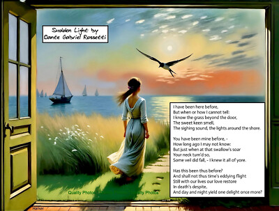 Sudden Light Dante Rossetti Poem 8.5x11" Photo Print Harker Art Poster ...