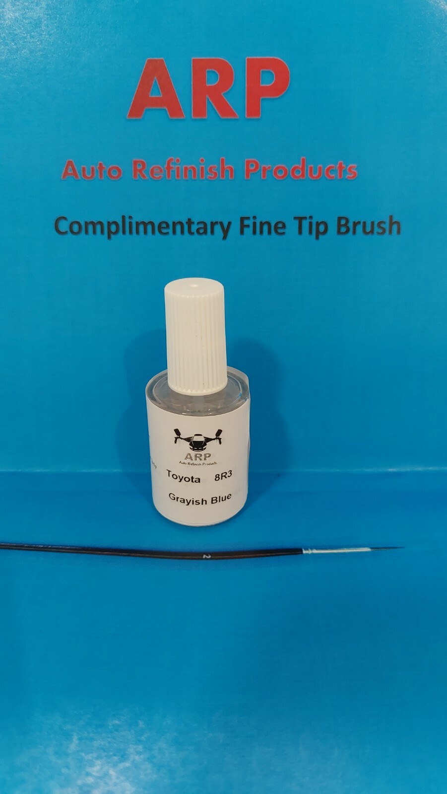 For Toyota Code 8R3 Greyish Blue Touch Up Paint +Free Fine Tipped Brush ...