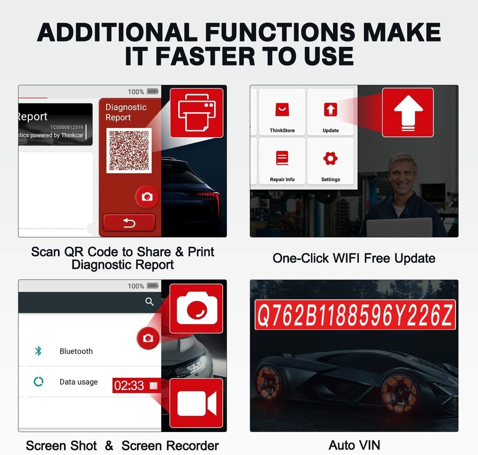 THINKCAR ABS SRS ECM BCM TCM IC Scanner Automotriz Car Diagnostic Scanner Tool | eBay