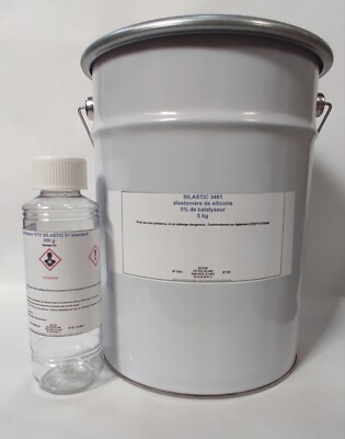 5 kg RTV élastomère de silicone silastic 3481 avec 250g catalyseur ...