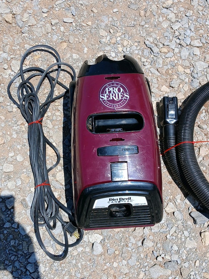 Royal Dirt Devil Can Vac Vacuum Model 2060 Motor Canister W/ Hose Made ...