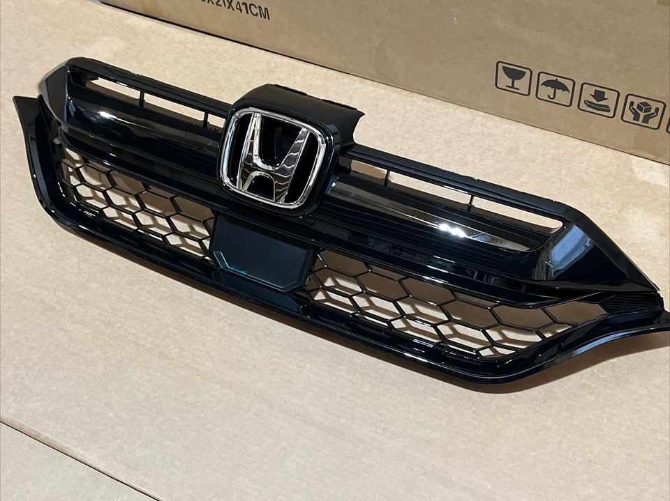 2020-2022 Honda CRV Front Bumper Upper Grille Assembly w/ Chrome Emblem ...