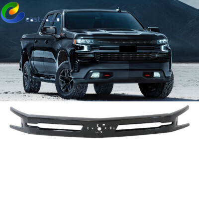 Front Center Grille Glossy Black For 2019-2022 Chevrolet Silverado 1500 ...