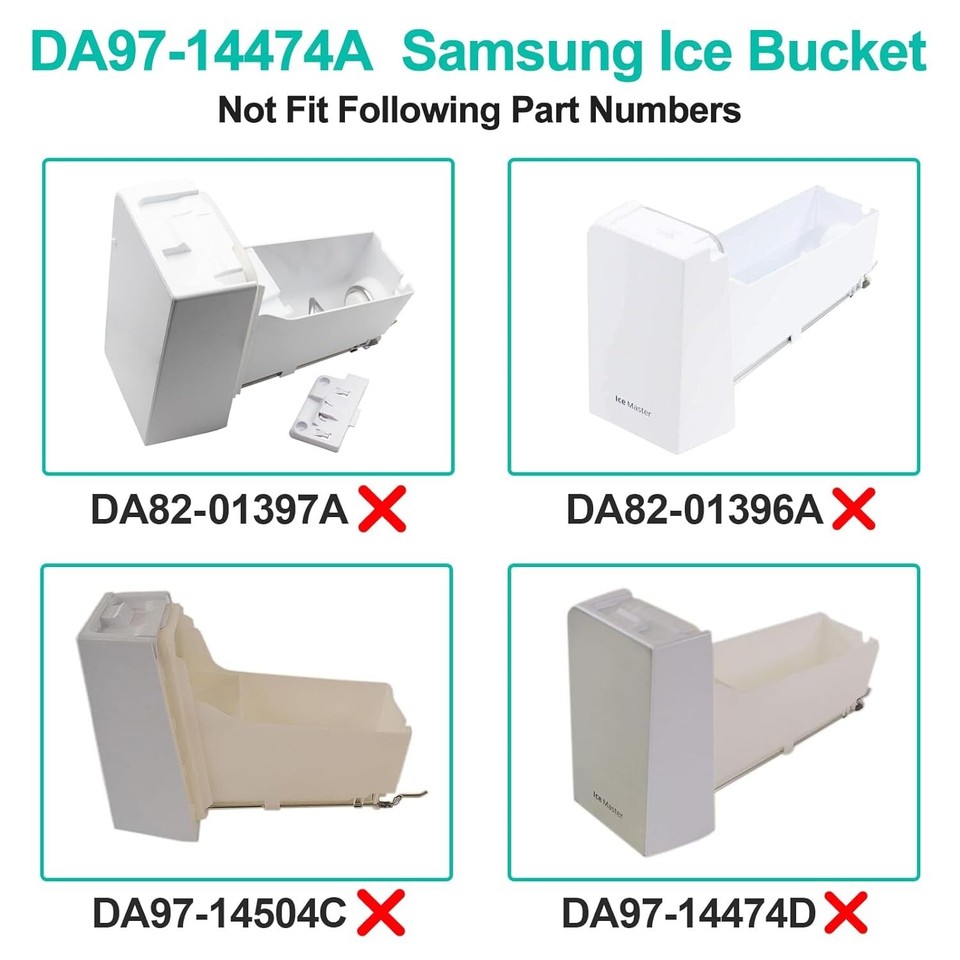 DA97-14474A ICE Tray Bucket for Samsung Refrigerator Bin DA97-14474C ...