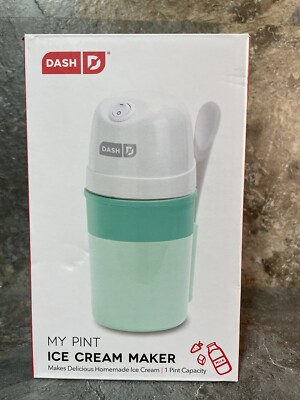 Dash My Pint Ice Cream Sorbet Yogurt Gelato Maker Aqua & White NOB ...