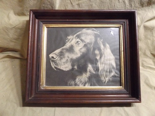 Antique Victorian late 19th C Walnut Deep Well Picture Frame 8x10" Wavy ...