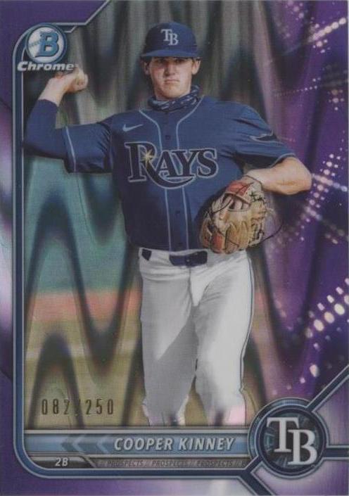 2022 Bowman - Chrome Prospects Cooper Kinney #BCP-54 Purple Raywave ...
