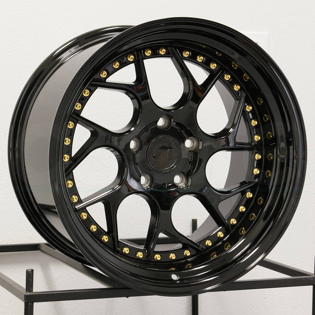 Aodhan DS01 DS1 19x9.5/19x10.5 5x114.3 22/22 Gloss Black Wheels(4) 73.1 ...