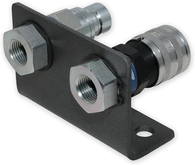 1/2" NPT Thread Flat Face Hydraulic Quick Couplers with Mounting ...