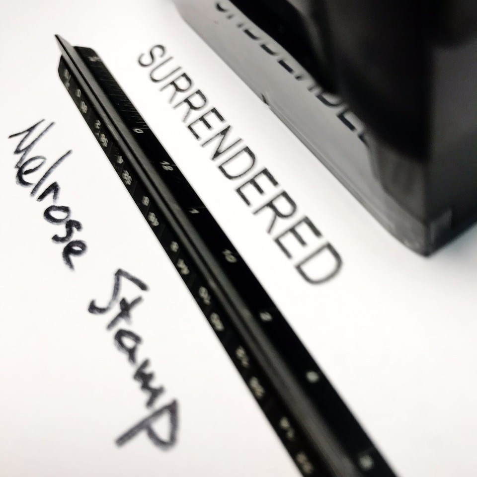 Surrendered Rubber Stamp Black Ink Self Inking Ideal 4913 | eBay