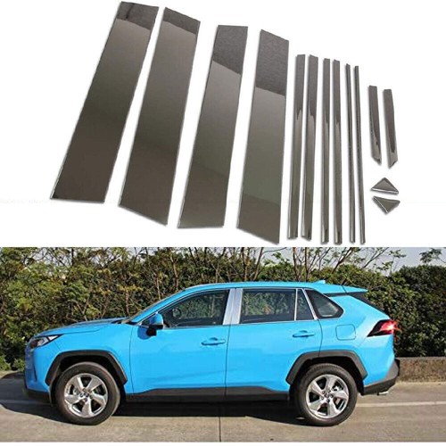 Fits for Toyota New RAV4 2019-2023 Door Window Whole Set Frame Trims ...