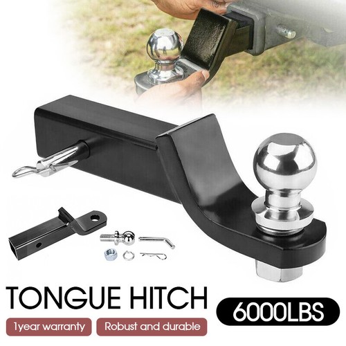 Drop Tow Bar Ball Mount Tongue Hitch 2" 50mm Trailer 4WD Car Caravan ...