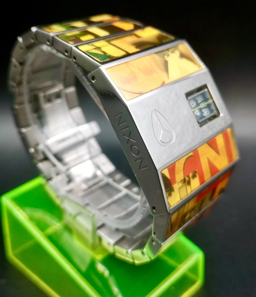 Vintage NIXON ROTOLOG Men’s quartz watch. Special with light on dial ...