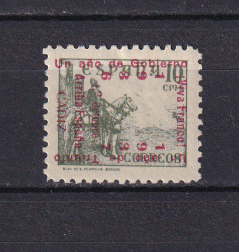 SCW Patriotic Stamps Cadiz Edifil 22hi inverted overprint MH (LP) | eBay