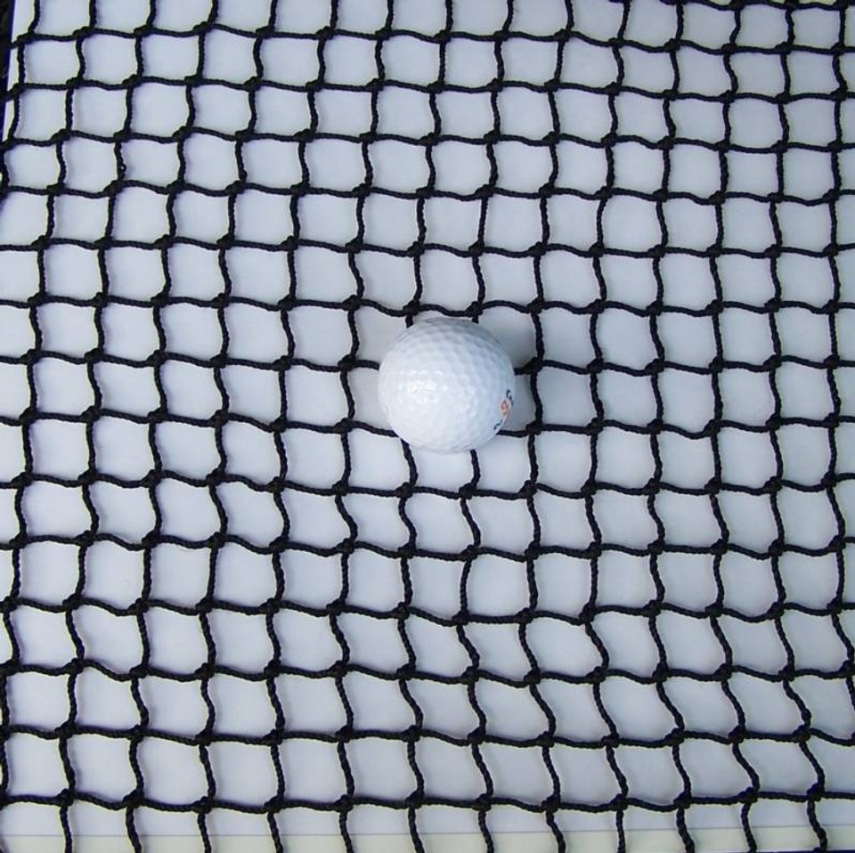 15' x 4 1/2' Golf Net Netting Black Square Mesh 1" #18 Sport Barrier ...