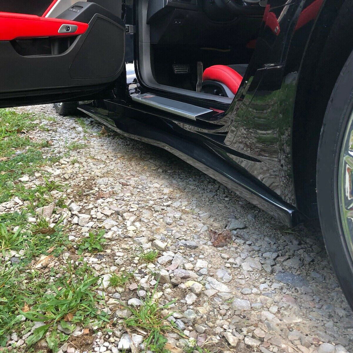 For 2014-19 Chevrolet Corvette C7 Side Skirt Z06 Style Rocker Panels ...