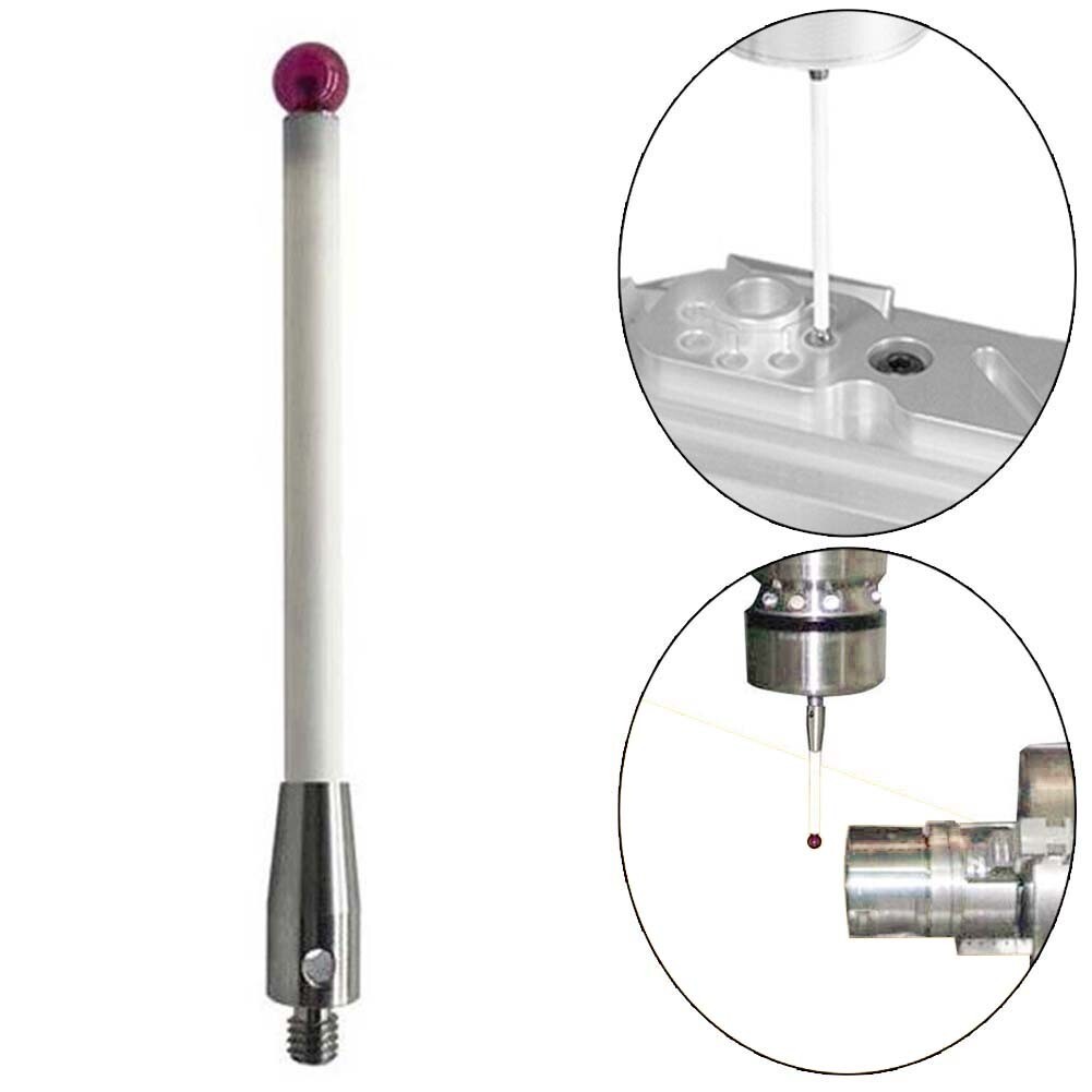 Premium Threaded CMM Touch Probe Stylus with 6mm Ceramic Stem 100mm ...