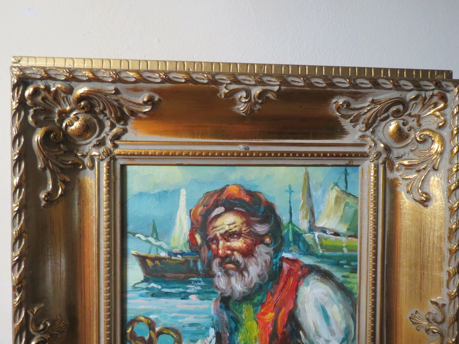 Rare Oil on Canvas Painting of Man by Remo Capone 20th Century | eBay
