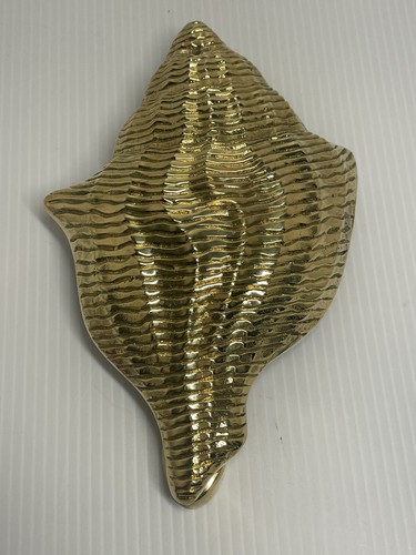 Gorgeous Brass large Conch shell Door Knocker 7 inches Beach Nautical ...
