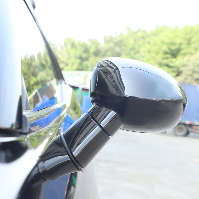 Black Car Side Mirror Cover ABS Decals Rearview Trim for Dodge ...