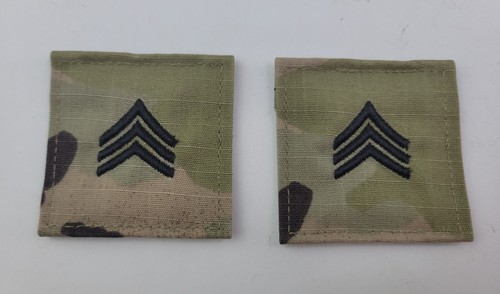 US Army Sergeant Multicam Chest Rank Patch Set Of 2.. | eBay