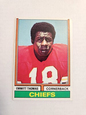 emmitt thomas 1974 TOPPS #381 CHIEFS CB | eBay