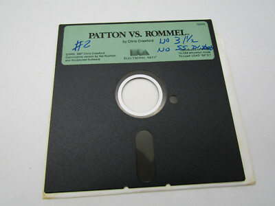 Patton vs. Rommel (Commodore 64, 1987) 5 1/4 floppy disk in working ...