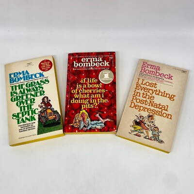 Lot of 3 Erma Bombeck Books Humorist - Good condition - FREE SHIPPING ...
