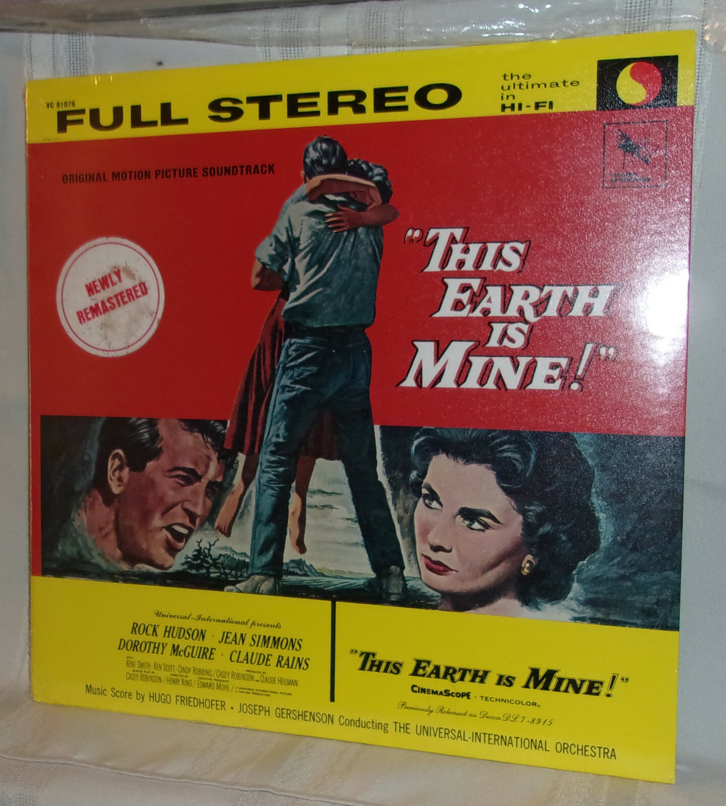 Hugo Friedhofer THIS EARTH IS MINE Original Film Soundtrack MINT/SEALED ...