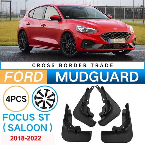 Black Set Splash Guards Mud Flaps Fit Ford Focus MK4 Hatchback ST-Line ...