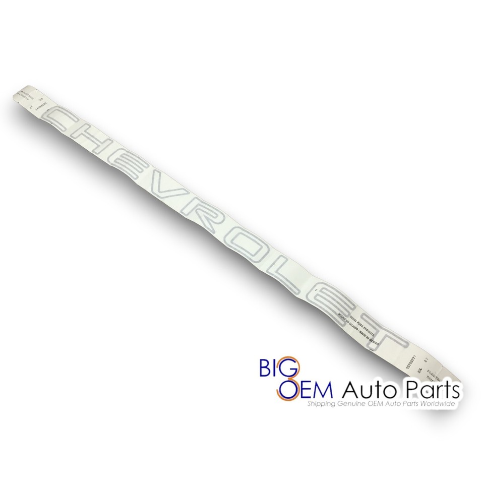 1999-2007 Chevrolet Silverado Tail Gate Silver CHEVROLET Decal new OEM ...