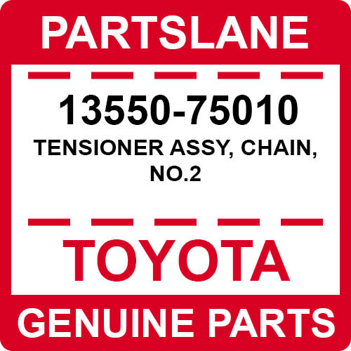 Toyota 13550-75010 Genuine OEM Tensioner Assy Chain No.2 Camshaft ...