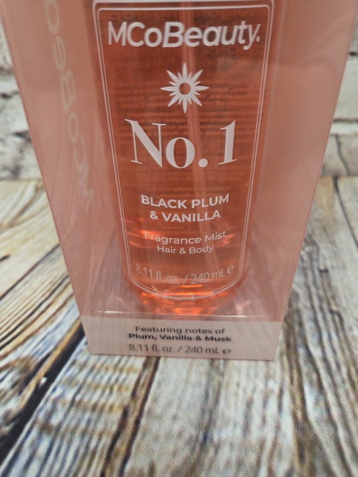 MCo Beauty No. 1 Fragrance Mist Black Plum & Vanilla 8.11oz 240mL | eBay