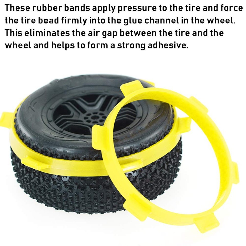 Dilwe RC Tire Band, Tire Mounting Rubber Band Tool Upgrade Replacement ...