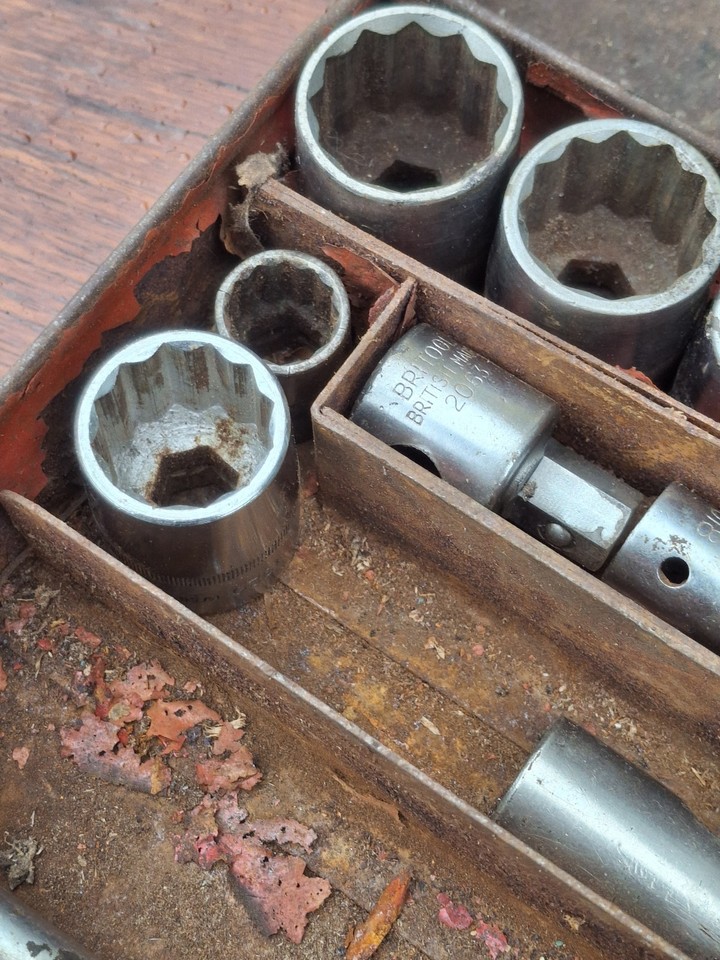 Old Vintage Britool Socket Set Hex Drive AF and WHIT Rare Barn Find ...