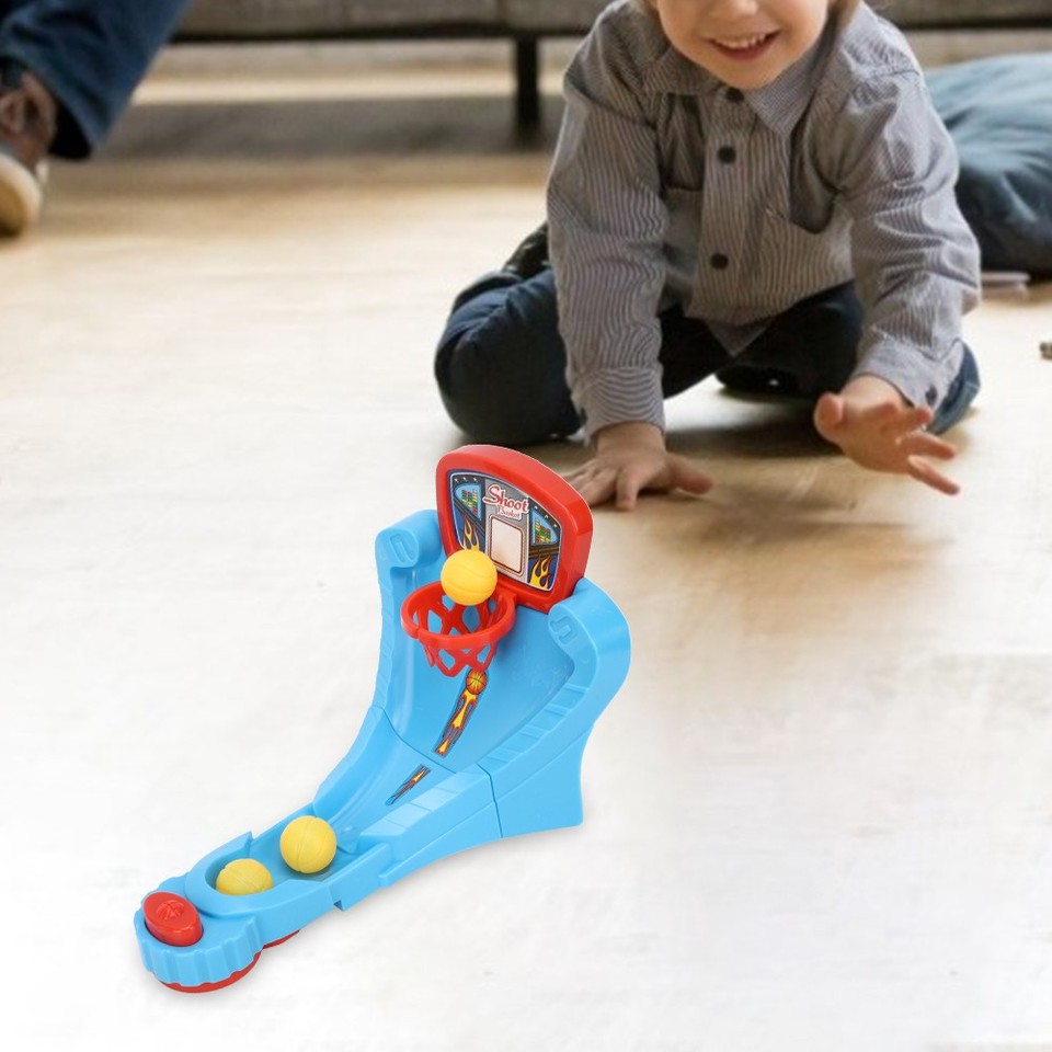 Plastics Mini Table Finger Basketball Catapult Shooting Machine Game ...