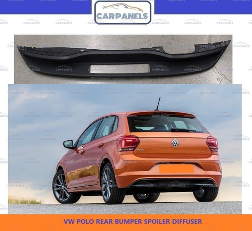 VW POLO REAR BUMPER SPOILER DIFFUSER 2017 - 2021 LOWER NOT SPORT ...