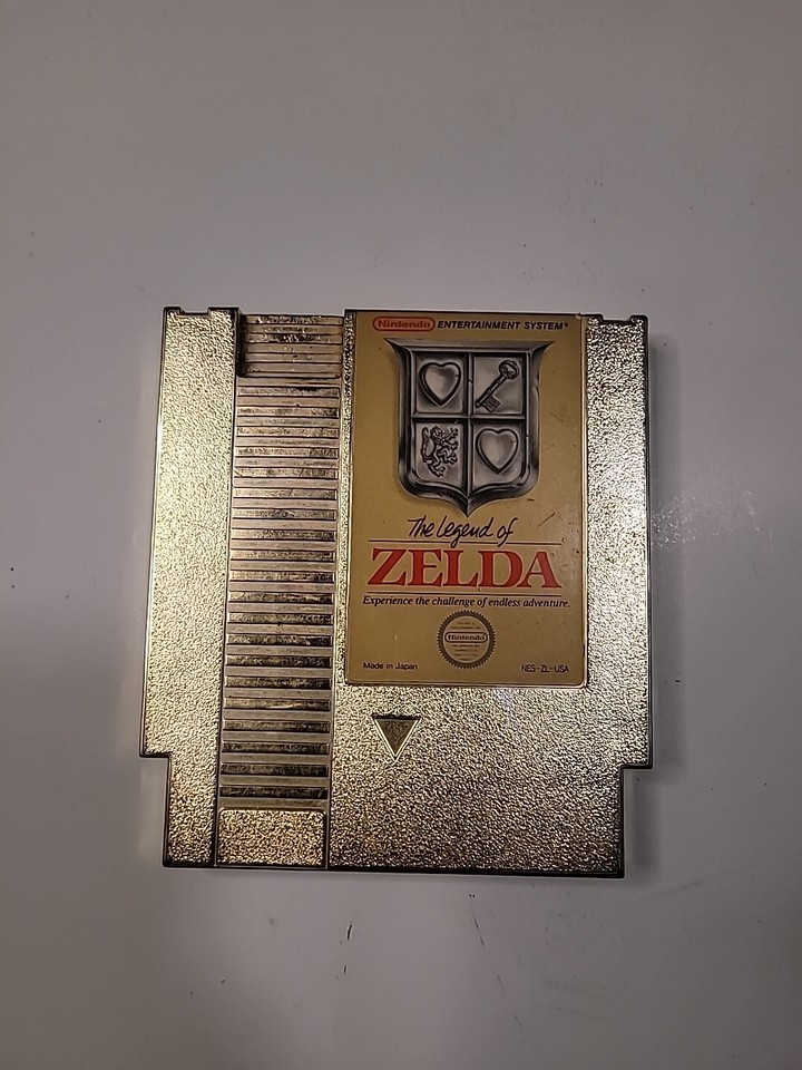 nintendo nes legend of zelda gold cartridge | eBay