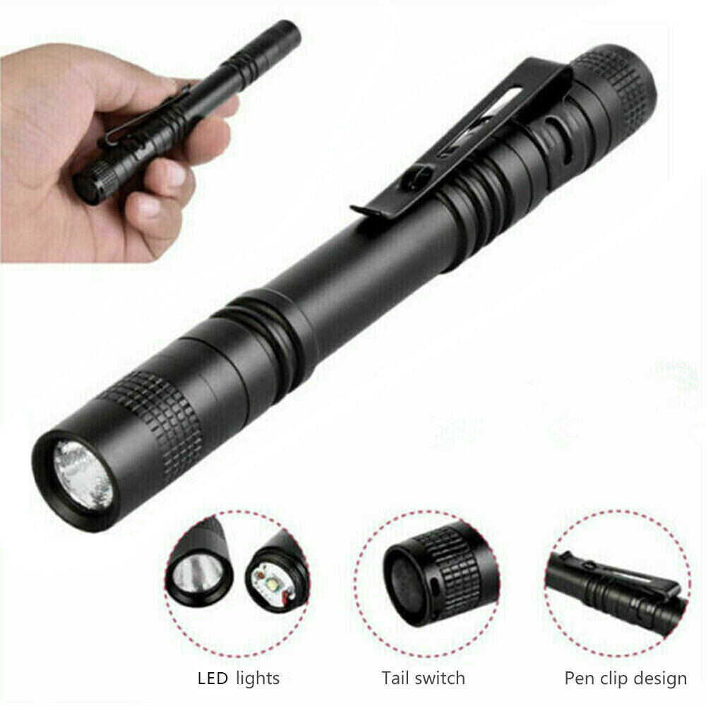 2x 900000LM Tactical Flashlight Small LED Torch Light Mini Super Bright ...
