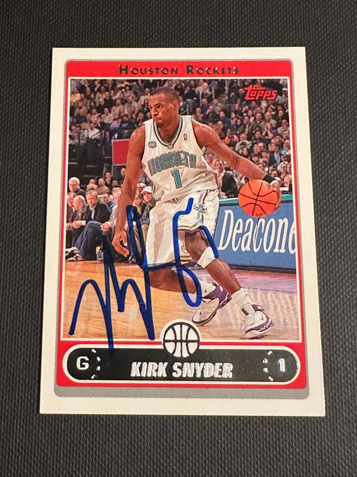Kirk Snyder Signed 2006-07 Topps Card Auto Houston Rockets NBA ...